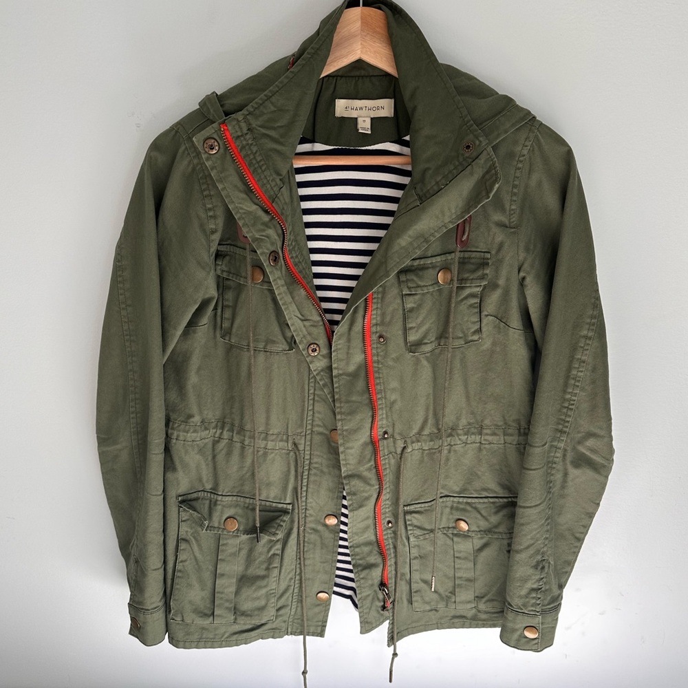 41 Hawthorn Olive Utility Jacket Xs - Gem